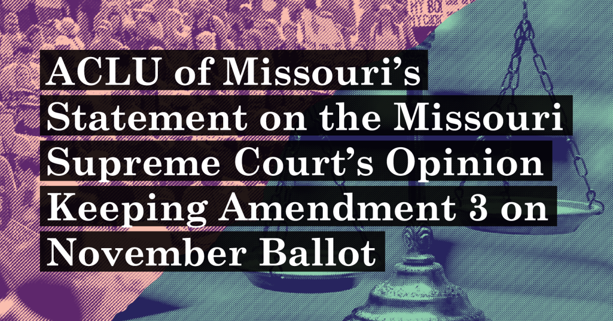 American Civil Liberties Union (ACLU) of Missouri Endorsements